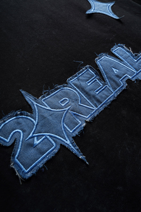 Denim Patchwork Tee – Drip Trip